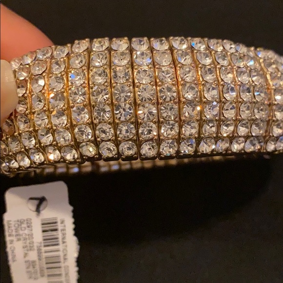 INC International Concepts | Jewelry | Gold Crystal Bracelet | Poshmark